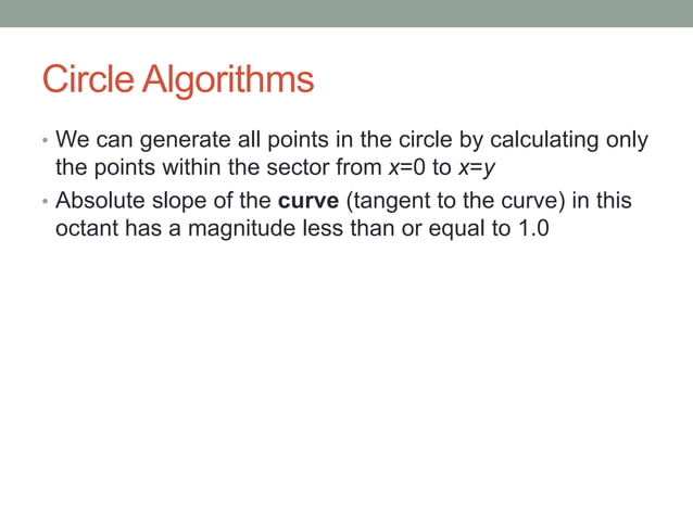 Lec05 circle ellipse | PPT