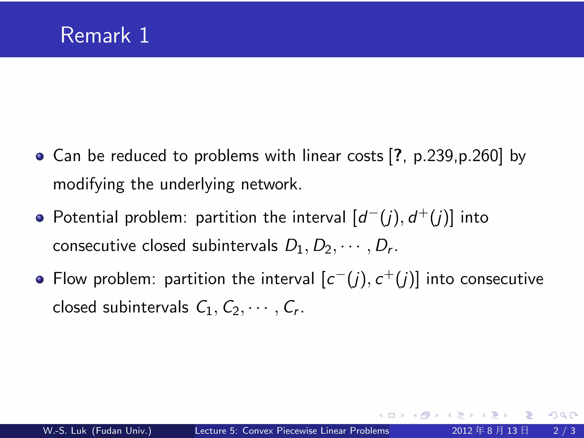 Lec05 convex pwl problems | PDF