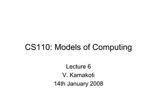 Lec06-CS110 Computational Engineering | PPT