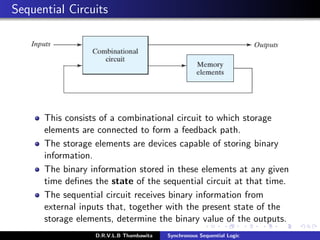 Lec 06 - Synchronous Sequential Logic | PDF