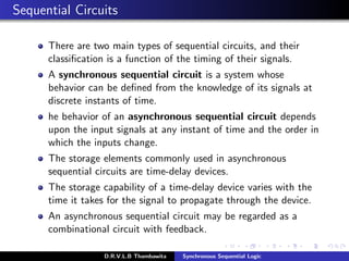 Lec 06 - Synchronous Sequential Logic | PDF