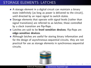 Lec 06 - Synchronous Sequential Logic | PDF
