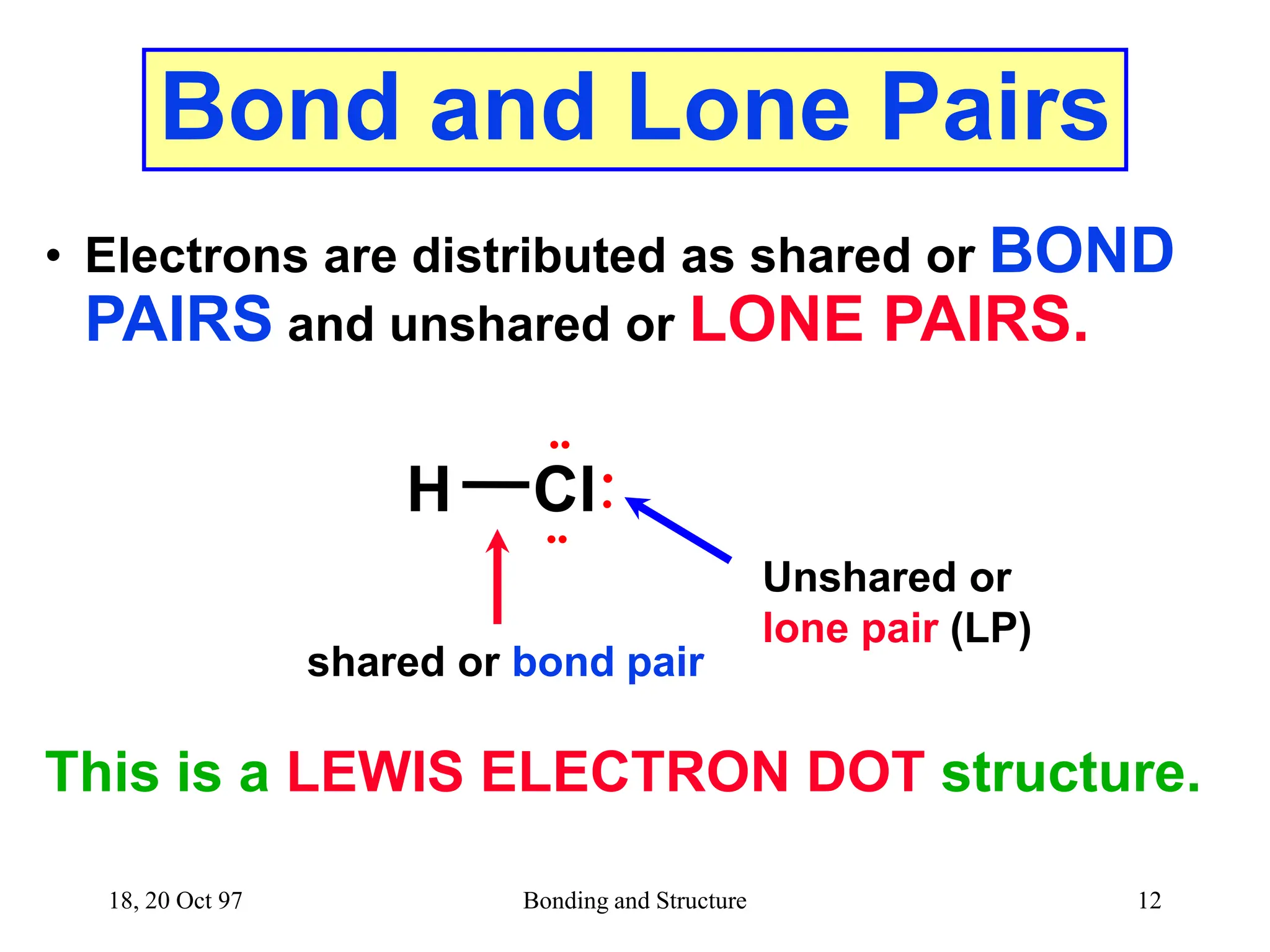 Chemical Bonding and Molecular Structure | PPT