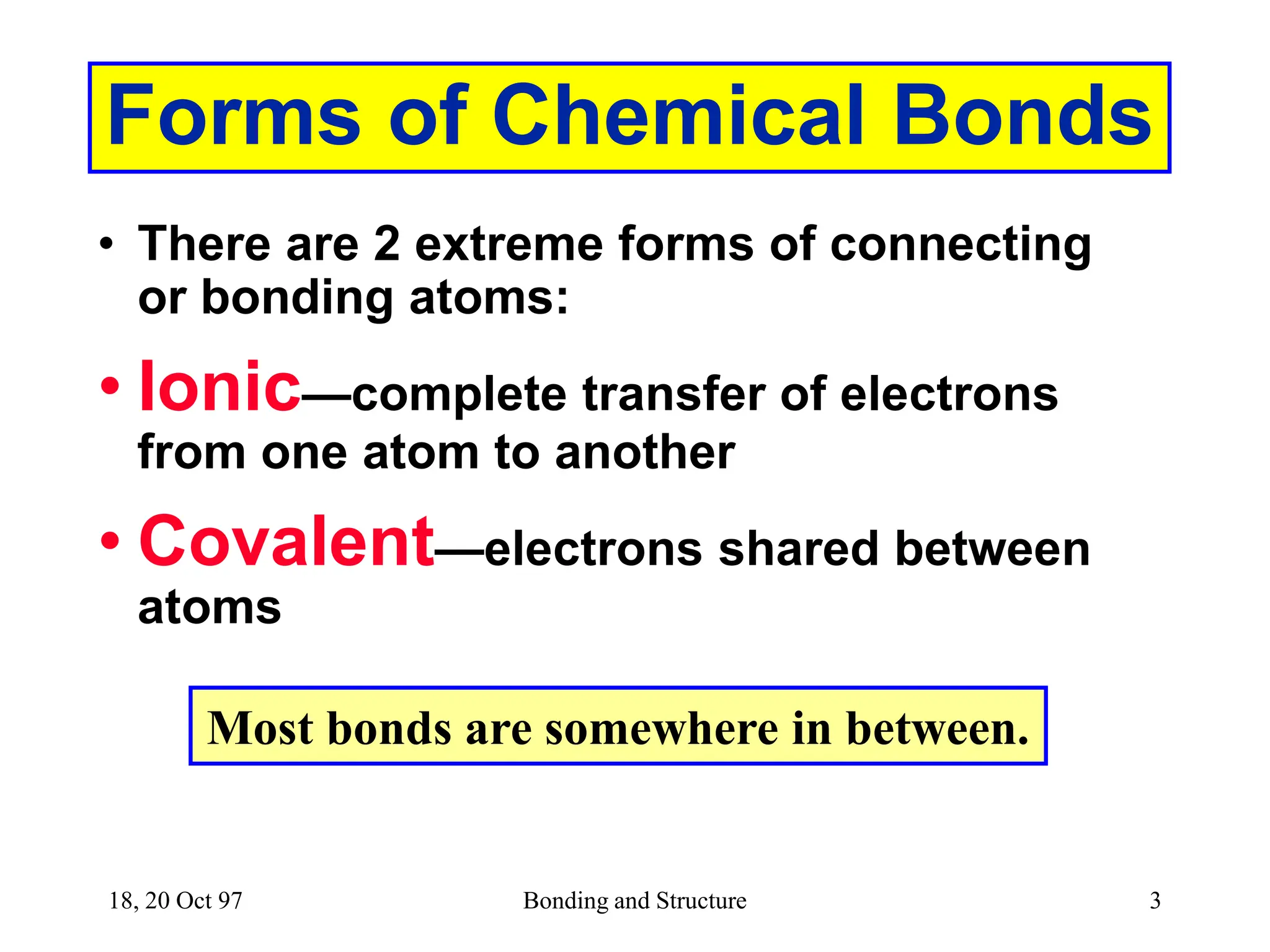 Chemical Bonding and Molecular Structure | PPT
