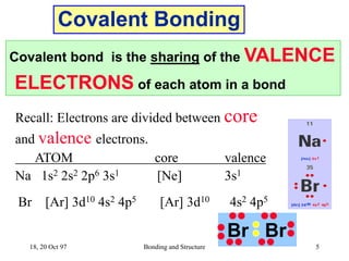 Chemical Bonding and Molecular Structure | PPT