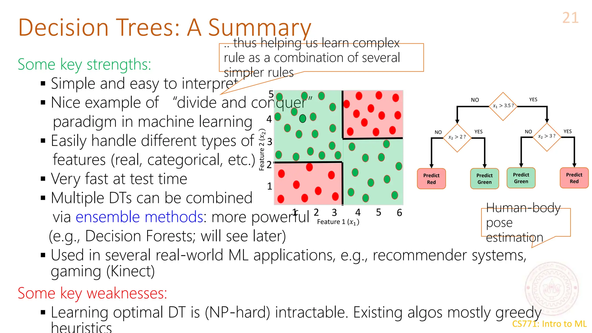 lecture notes about decision tree. Its a very good | PPTX
