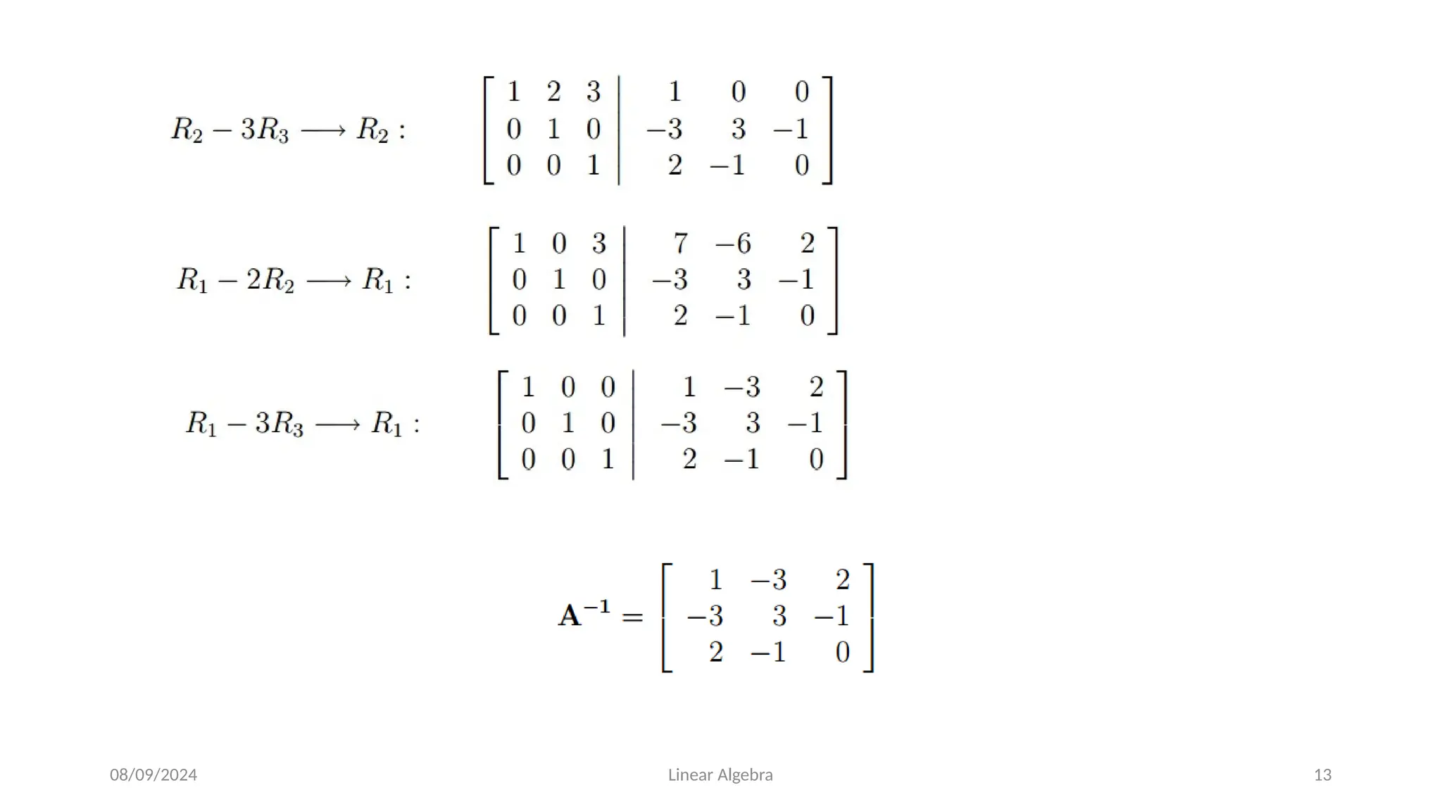 Inverse finding using elementary row operations | PPTX