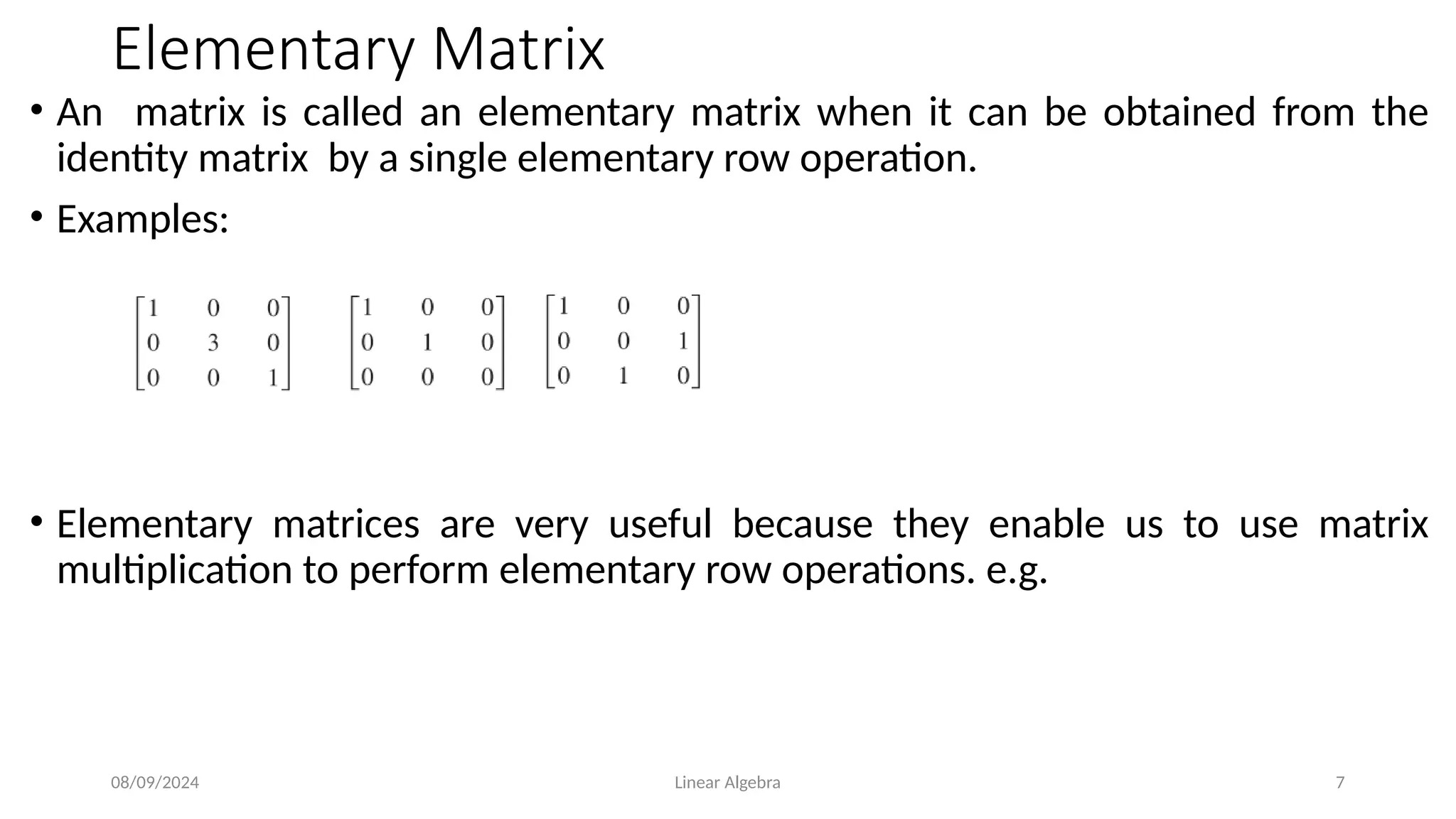 Inverse finding using elementary row operations | PPTX