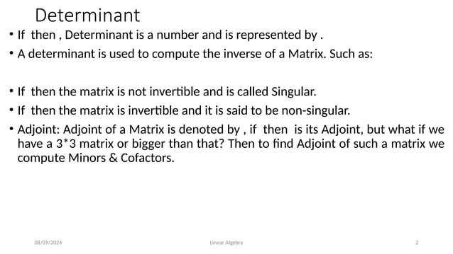 Inverse finding using elementary row operations | PPTX