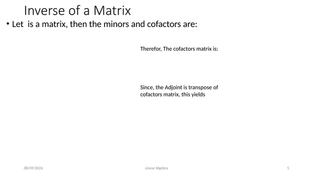 Inverse finding using elementary row operations | PPTX