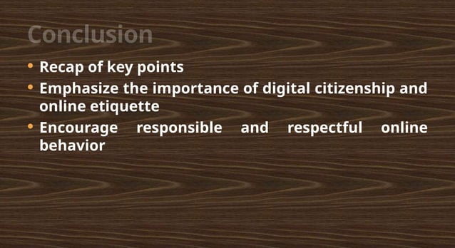 Digital citizenship and online etiquette ICT chapter 06 | PPTX
