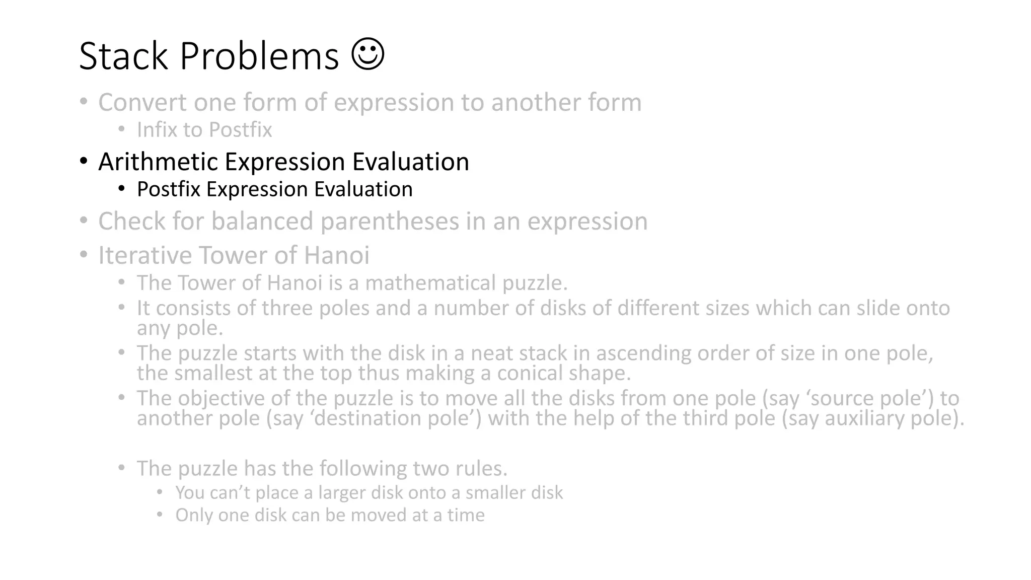 Stack - Data structures - Dr. Shaukat Wasi | PPT
