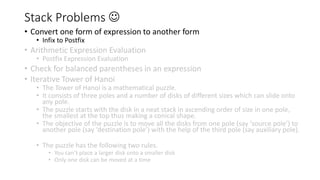 Stack - Data structures - Dr. Shaukat Wasi | PPT