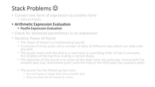 Stack - Data structures - Dr. Shaukat Wasi | PPT