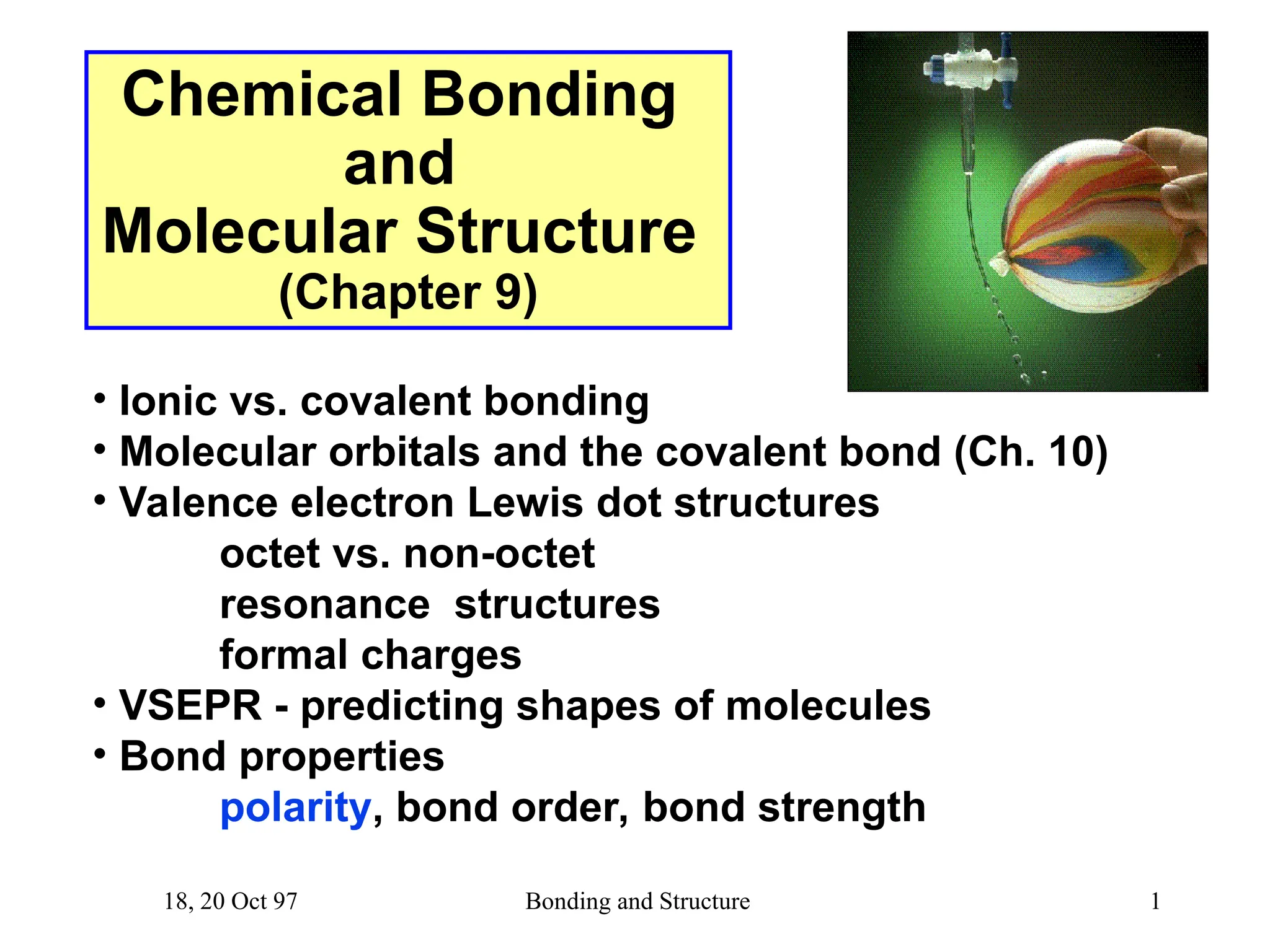 chemical bonding & molecular structure-general chemistry.ppt