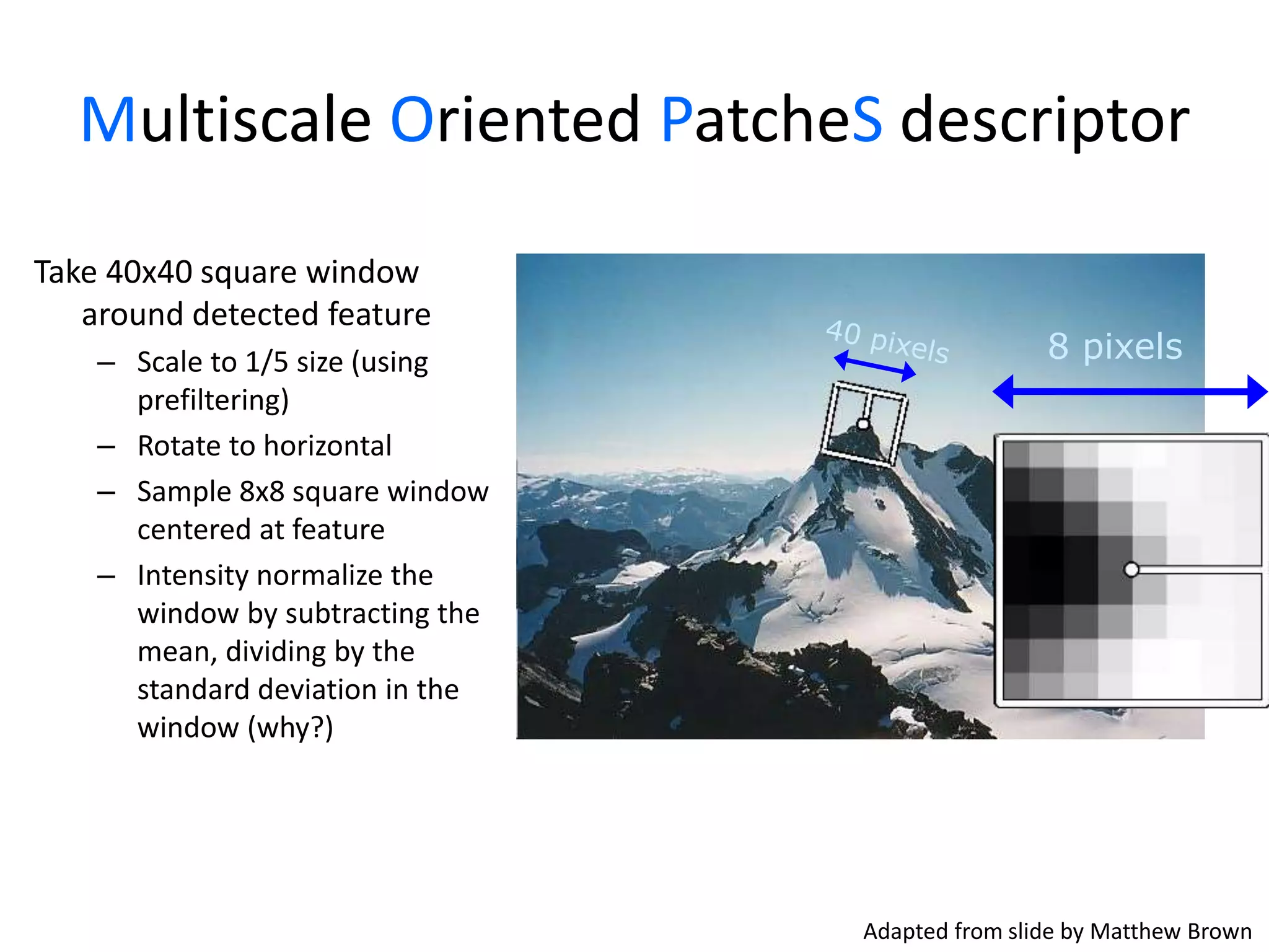Computer Vision descriptors | PPT