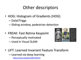 Computer Vision descriptors | PPT