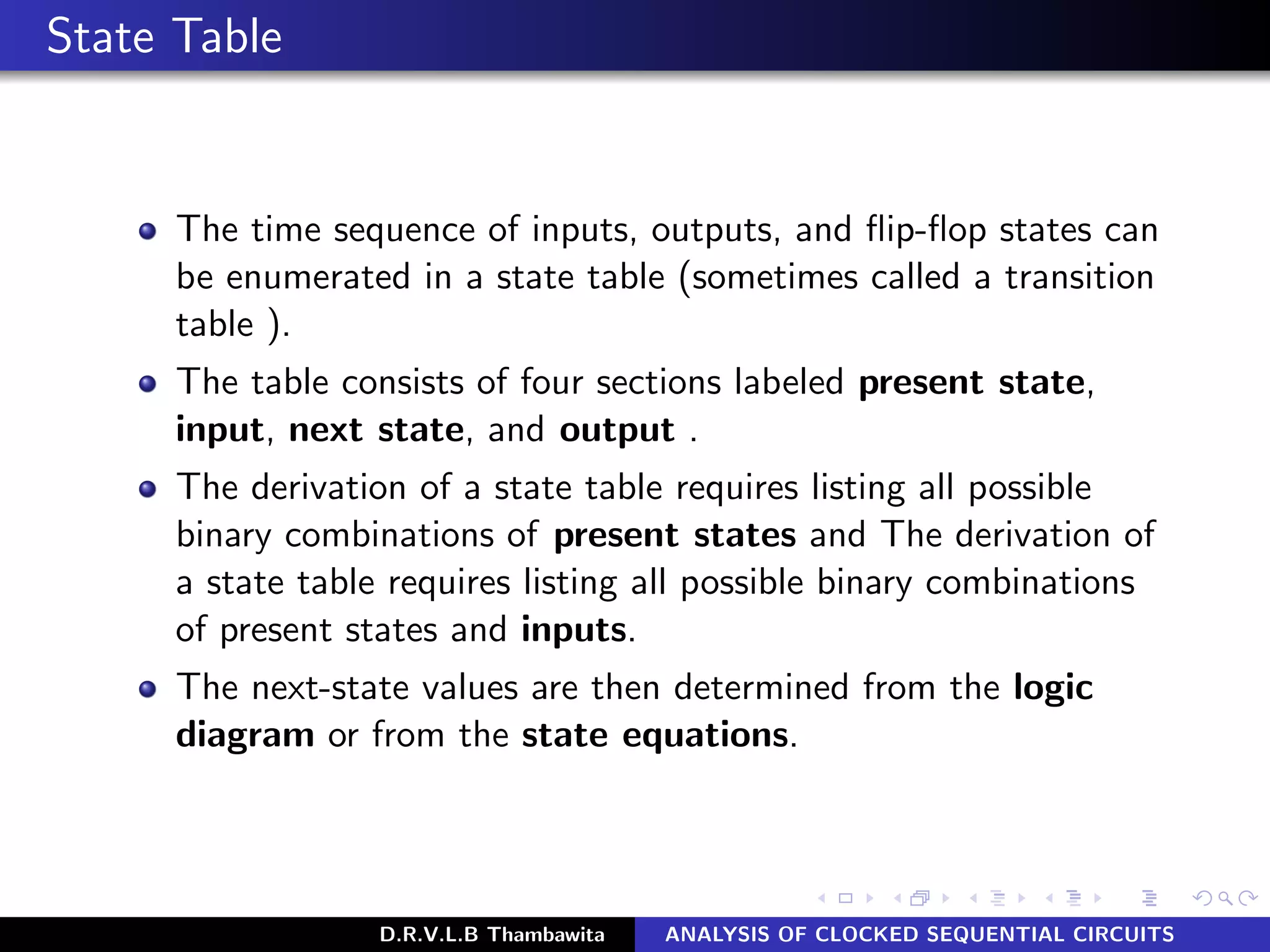 Lec 07 - ANALYSIS OF CLOCKED SEQUENTIAL CIRCUITS | PDF