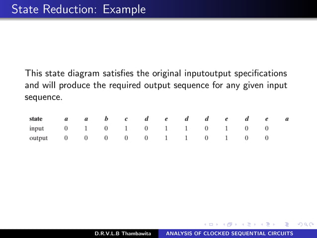 Lec 07 - ANALYSIS OF CLOCKED SEQUENTIAL CIRCUITS | PDF