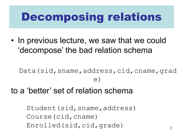 normalization in database management system | PPT