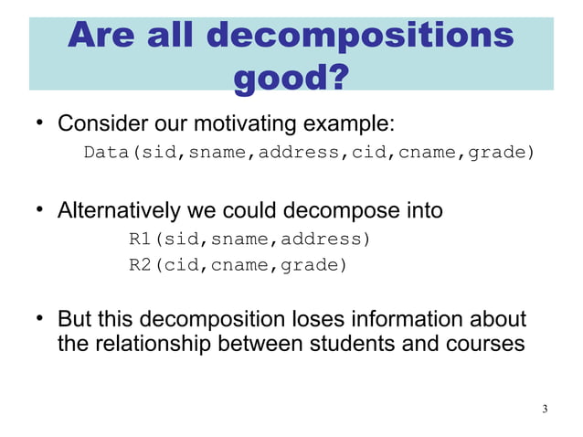 database management system normalisation | PPT