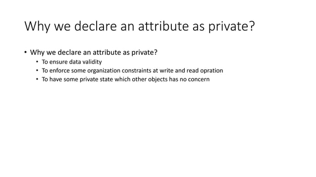 Lec07 data hiding and encapsulation | PPT