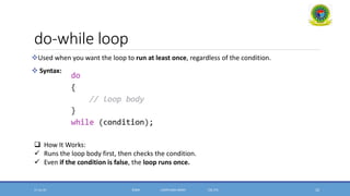Understanding loops and array in programming | PDF