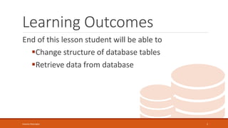 Lec 07 SQL - 1.pptx | Databases | Computer Software and Applications