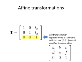 Computer Vision transformations | PPTX