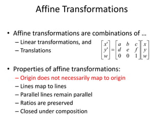 Computer Vision transformations | PPTX