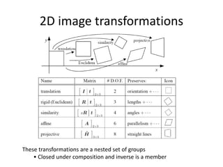 Computer Vision transformations | PPTX
