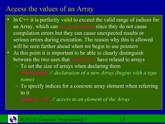 Computer Programming- Lecture 8 | PPT