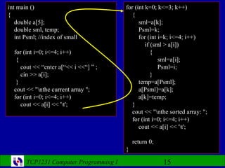 Computer Programming- Lecture 8 | PPT