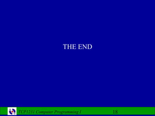 Computer Programming- Lecture 8 | PPT