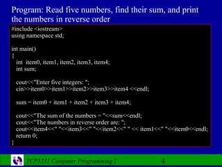 Computer Programming- Lecture 8 | PPT