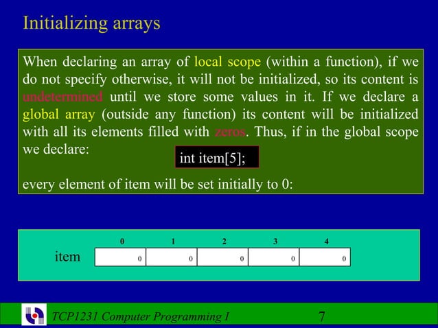 Computer Programming- Lecture 8 | PPT