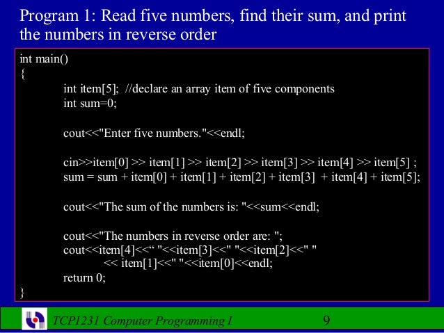 Computer Programming- Lecture 8