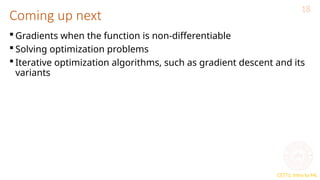 Introduction & Optimization for Machine Learning | PPTX