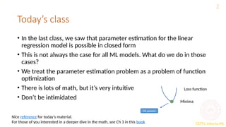 Introduction & Optimization for Machine Learning | PPTX