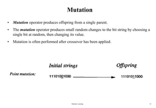 Genetic Algorithm in machine Learning by tom mitchel | PDF