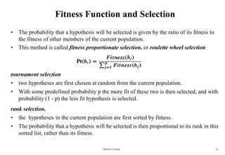 Genetic Algorithm in machine Learning by tom mitchel | PDF