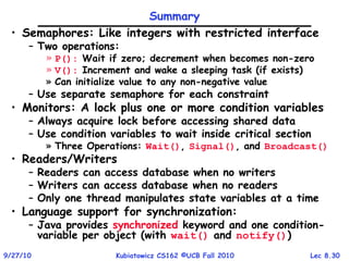 Lec08 readerwriter | PPT