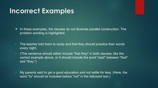 Parallel Sentence Structure in english course.pptx