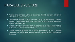 Parallel Sentence Structure in english course.pptx