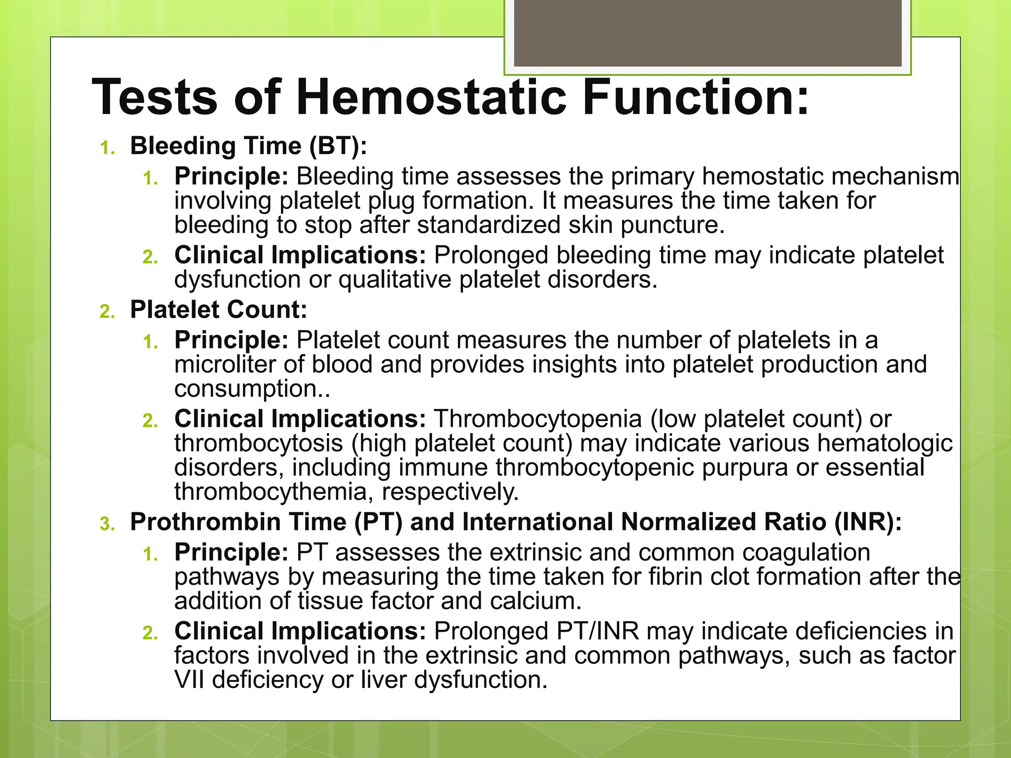 Platelets, blood & HemostasisPrimary hemostasis is when your body forms ...