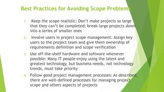 Lec 08 project scope_management | PPTX | Business | Business and Finance