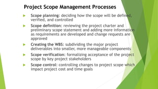 Lec 08 project scope_management | PPTX | Business | Business and Finance