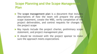 Lec 08 project scope_management | PPTX | Business | Business and Finance