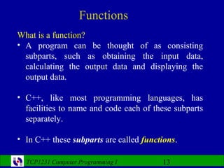 Computer Programming- Lecture 9 | PPT