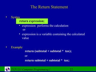 Computer Programming- Lecture 9 | PPT